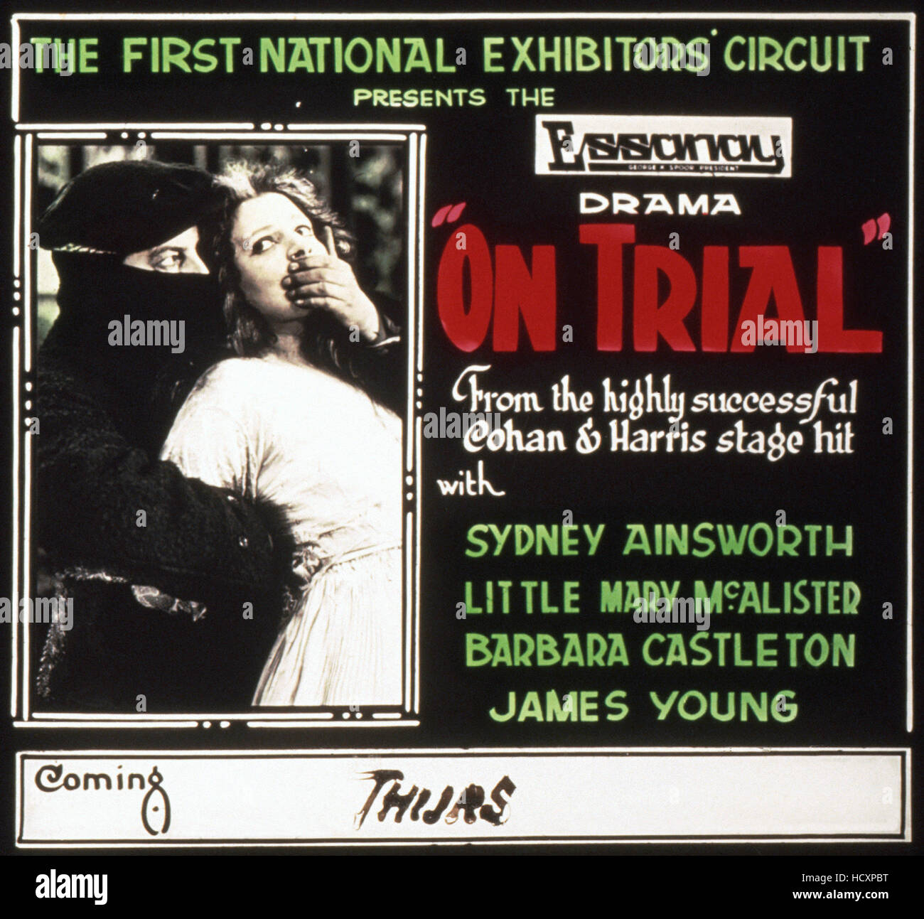 ON TRIAL, US lobbycard, 1917 Stock Photo - Alamy
