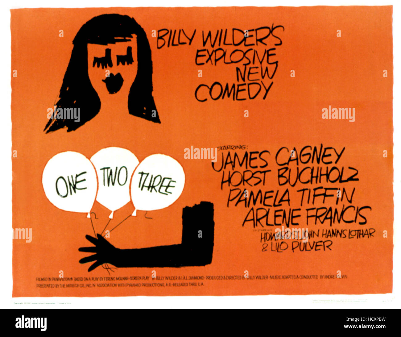 ONE, TWO, THREE, 1961, poster art Stock Photo - Alamy