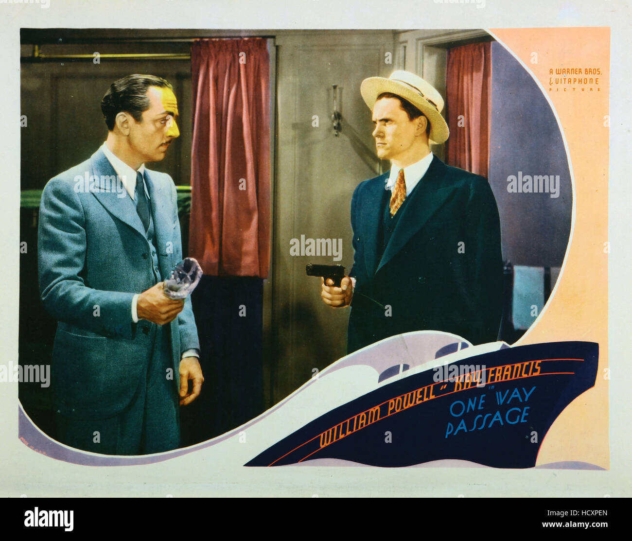 ONE WAY PASSAGE, William Powell, Warren Hymer, 1932 Stock Photo - Alamy