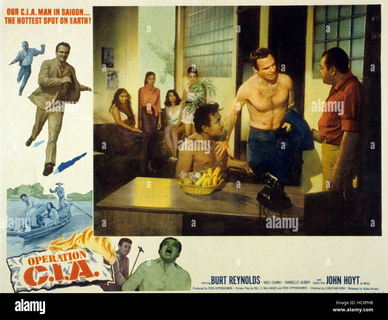 OPERATION CIA, (aka LAST MESSAGE FROM SAIGON), second from right: Burt ...