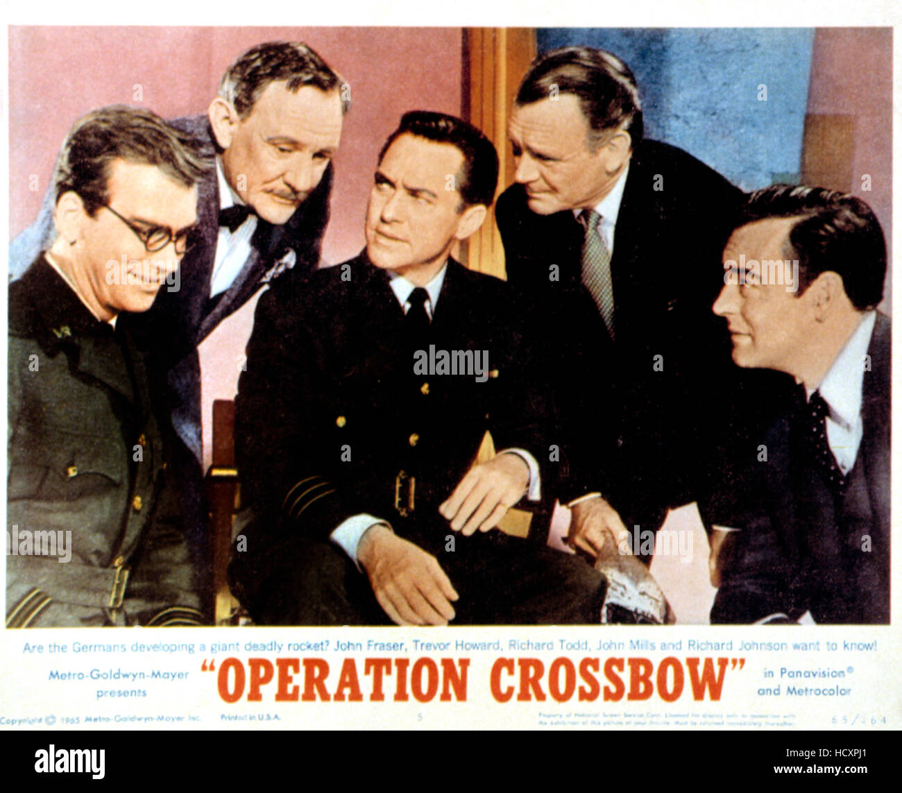 OPERATION CROSSBOW, Trevor Howard, Richard Johnson, John Mills, 1965 Stock Photo - Alamy