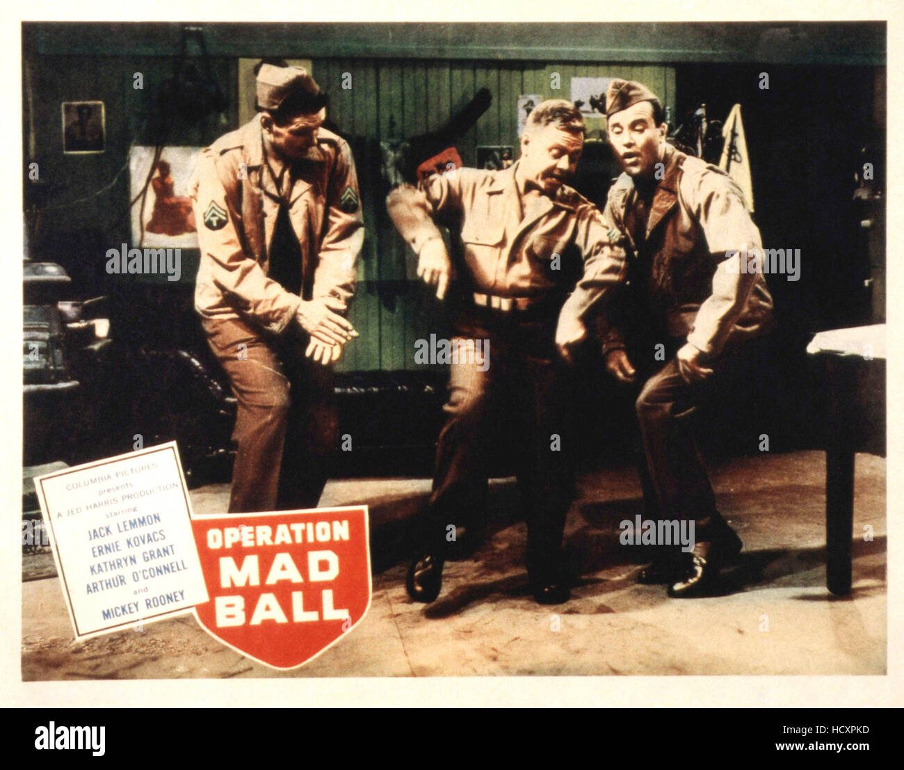 OPERATION MAD BALL, Dick York, Mickey Rooney, Jack Lemmon, 1957 Stock ...