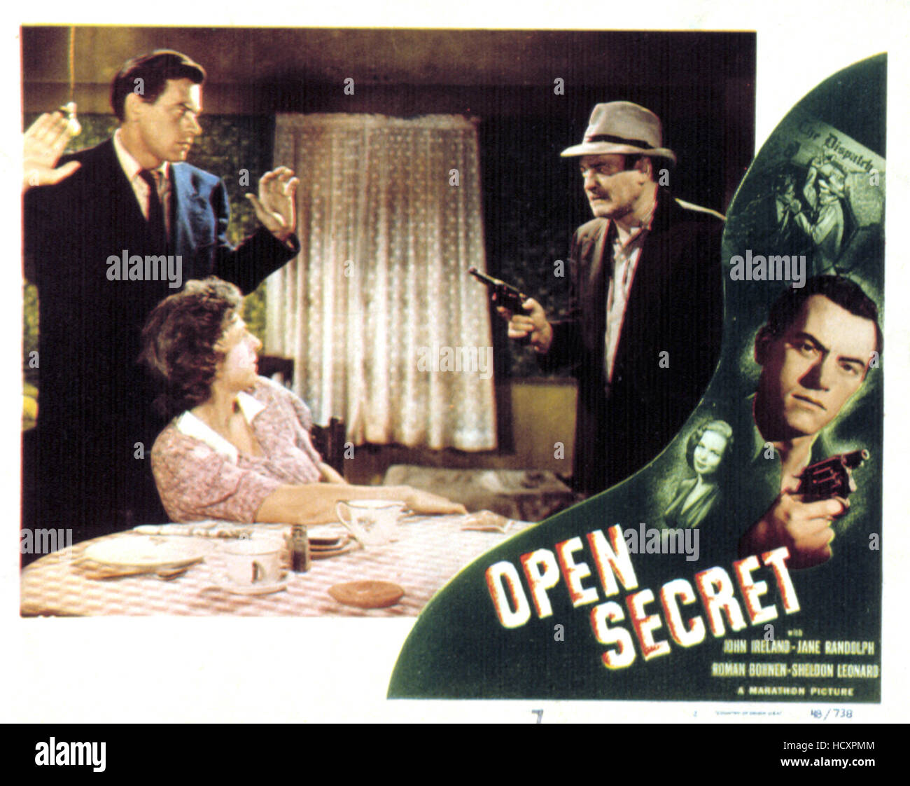 OPEN SECRET, John Ireland, Ellen Lowe, Roman Bohnen, 1948 Stock Photo ...