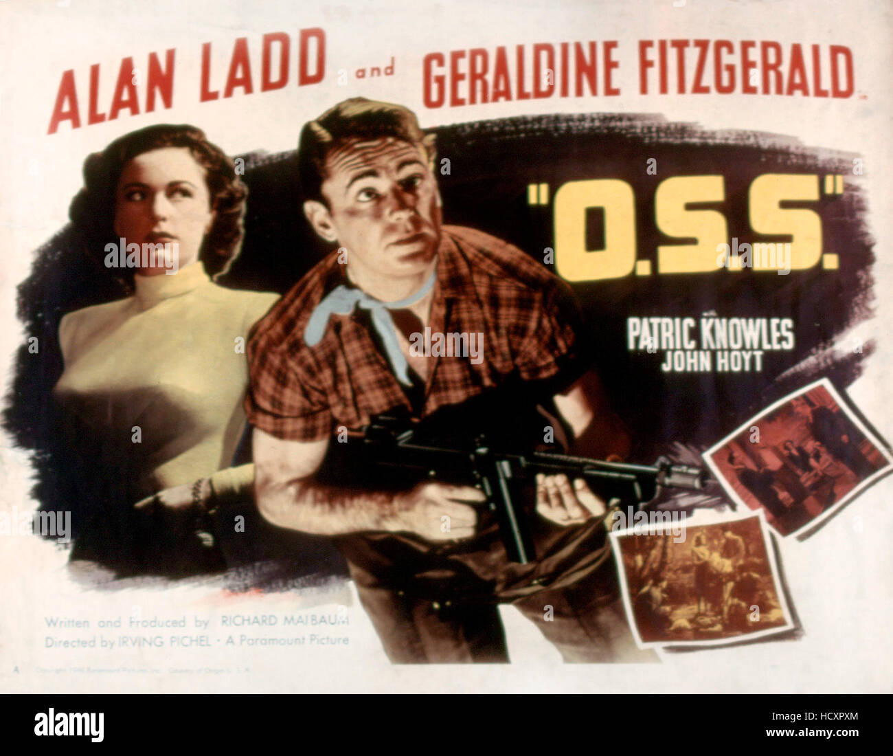 O.S.S., Geraldine Fitzgerald, Alan Ladd, 1946 Stock Photo - Alamy