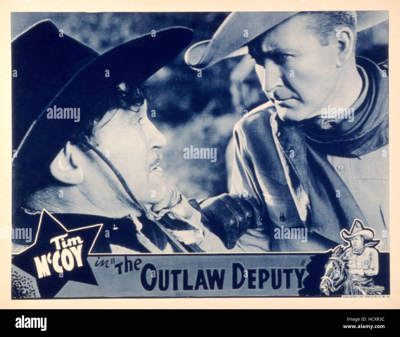 THE OUTLAW DEPUTY, Tim McCoy (r.), 1935 Stock Photo - Alamy