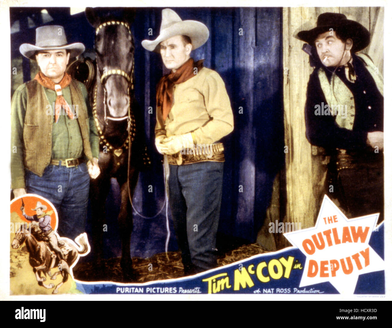 THE OUTLAW DEPUTY, Tim McCoy (center), 1935 Stock Photo - Alamy
