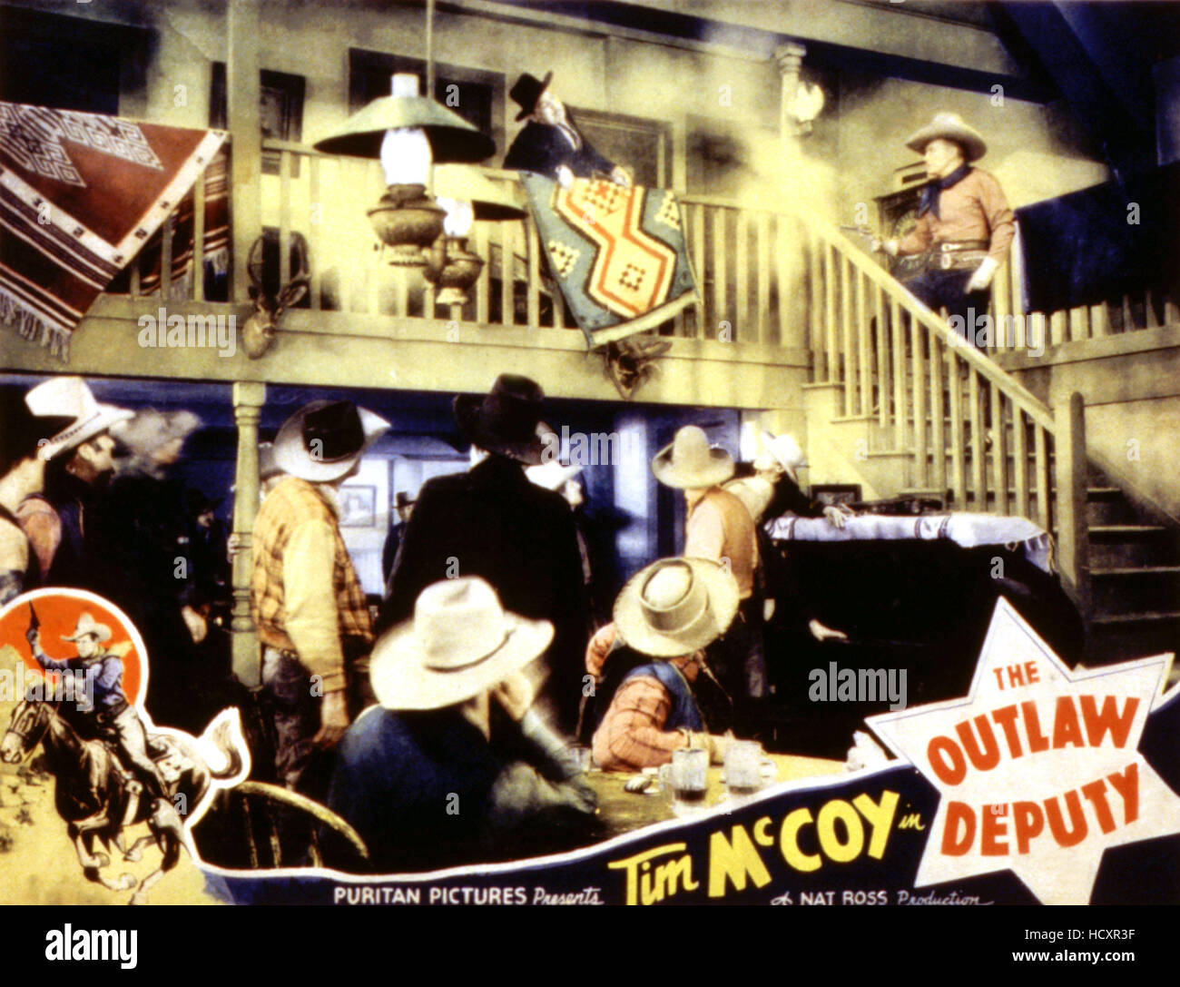 THE OUTLAW DEPUTY, Tim McCoy (far right), 1935 Stock Photo - Alamy