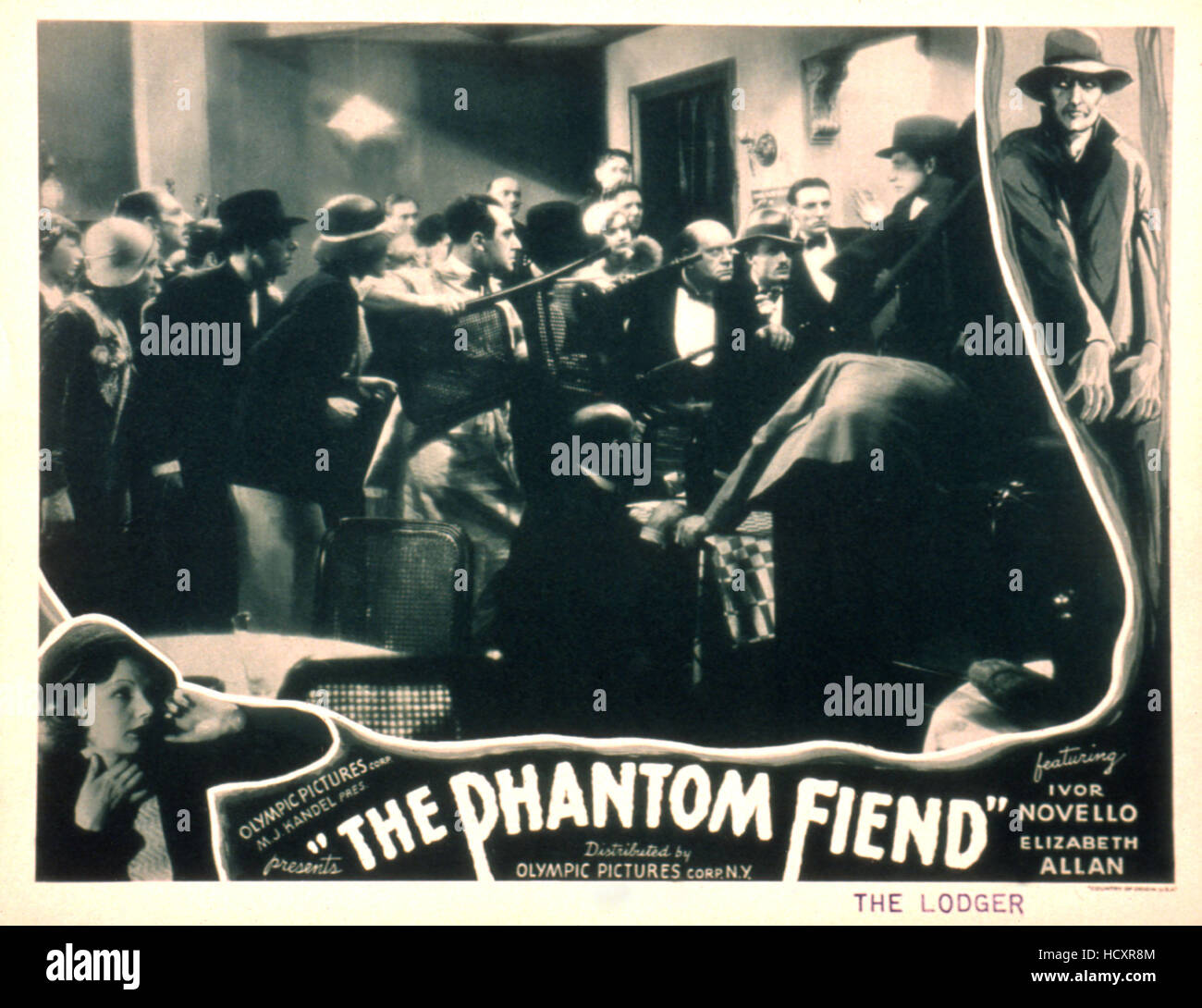 THE LODGER, (aka THE PHANTOM FIEND, first from right: Ivor Novello ...