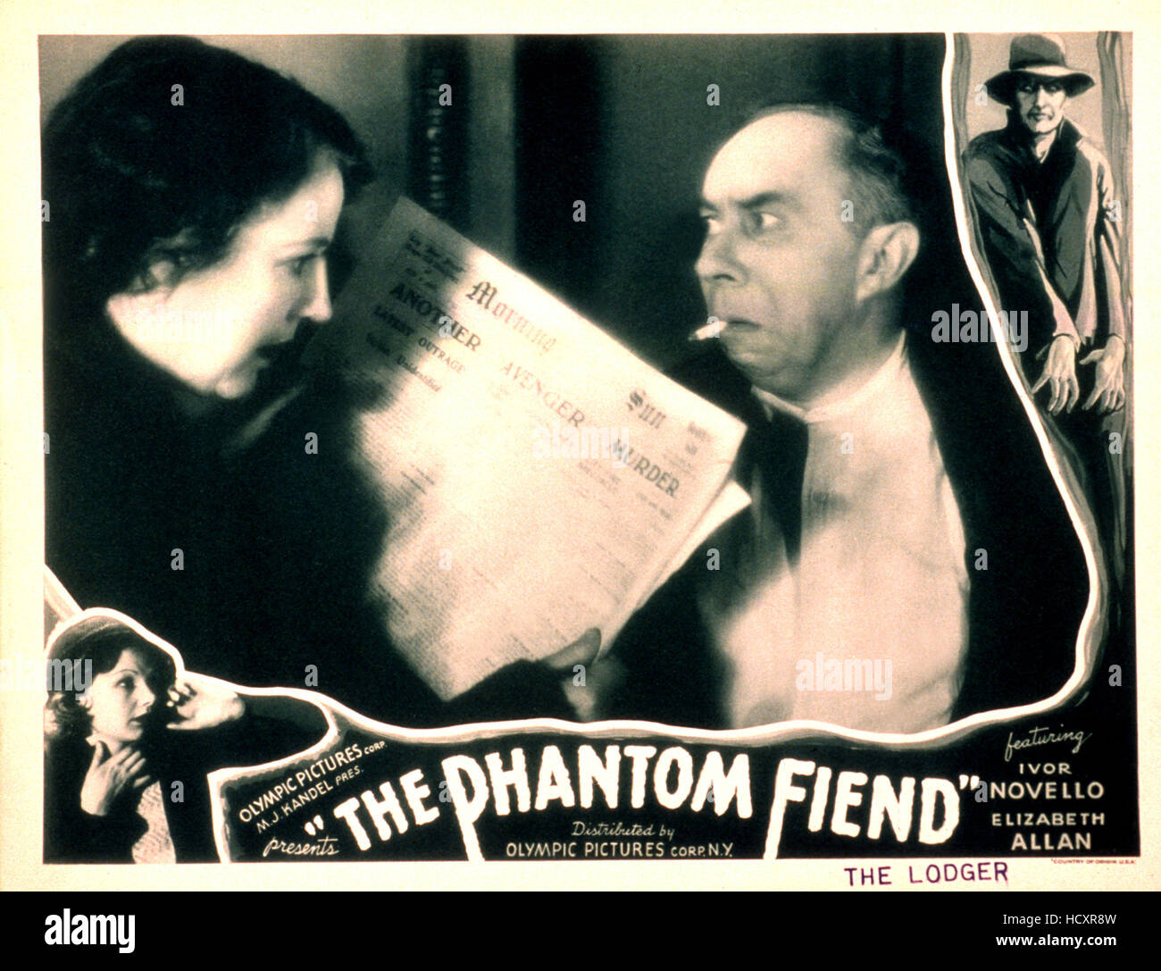 THE LODGER, (aka THE PHANTOM FIEND, from left: Barbara Everest, A W ...