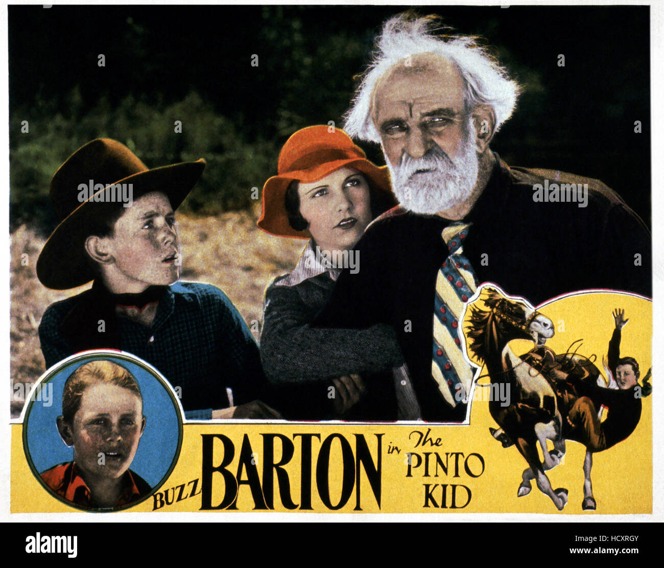 THE PINTO KID, US lobbycard, from left: Buzz Barton (and bottom ...