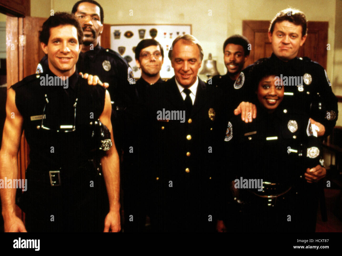 POLICE ACADEMY II, Steve Guttenberg, Bubba Smith, Bruce Mahler, Howard ...