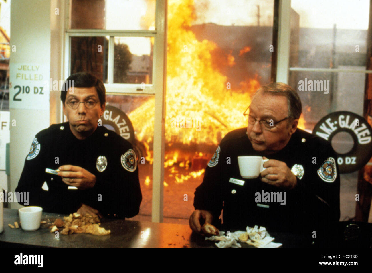 POLICE ACADEMY II, Bruce Mahler, Ed Herlihy, 1985 Stock Photo - Alamy