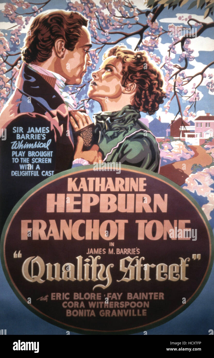 QUALITY STREET, Franchot Tone, Katharine Hepburn, 1937 Stock Photo - Alamy