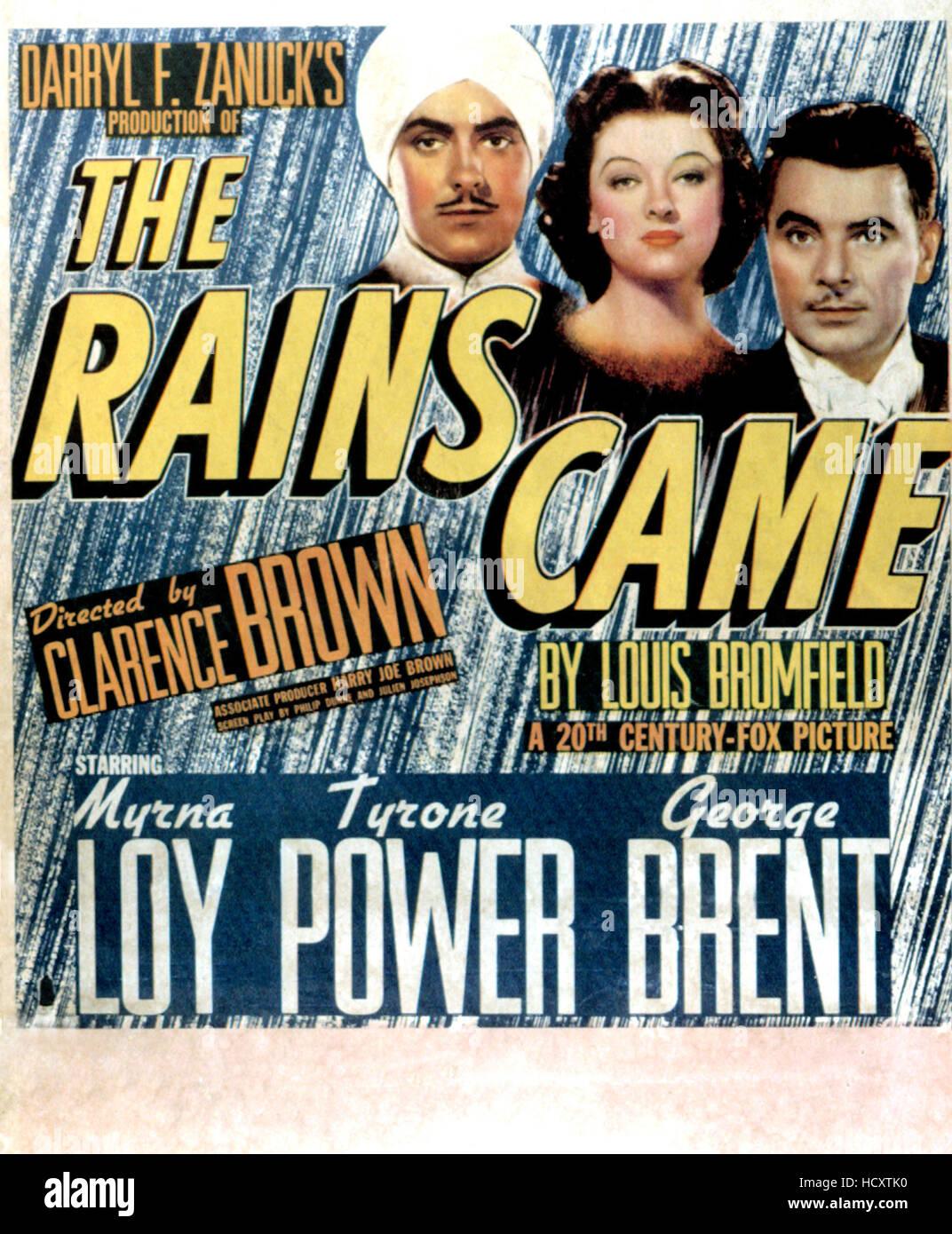 THE RAINS CAME, Tyrone Power, Myrna Loy, George Brent, 1939, TM and ...