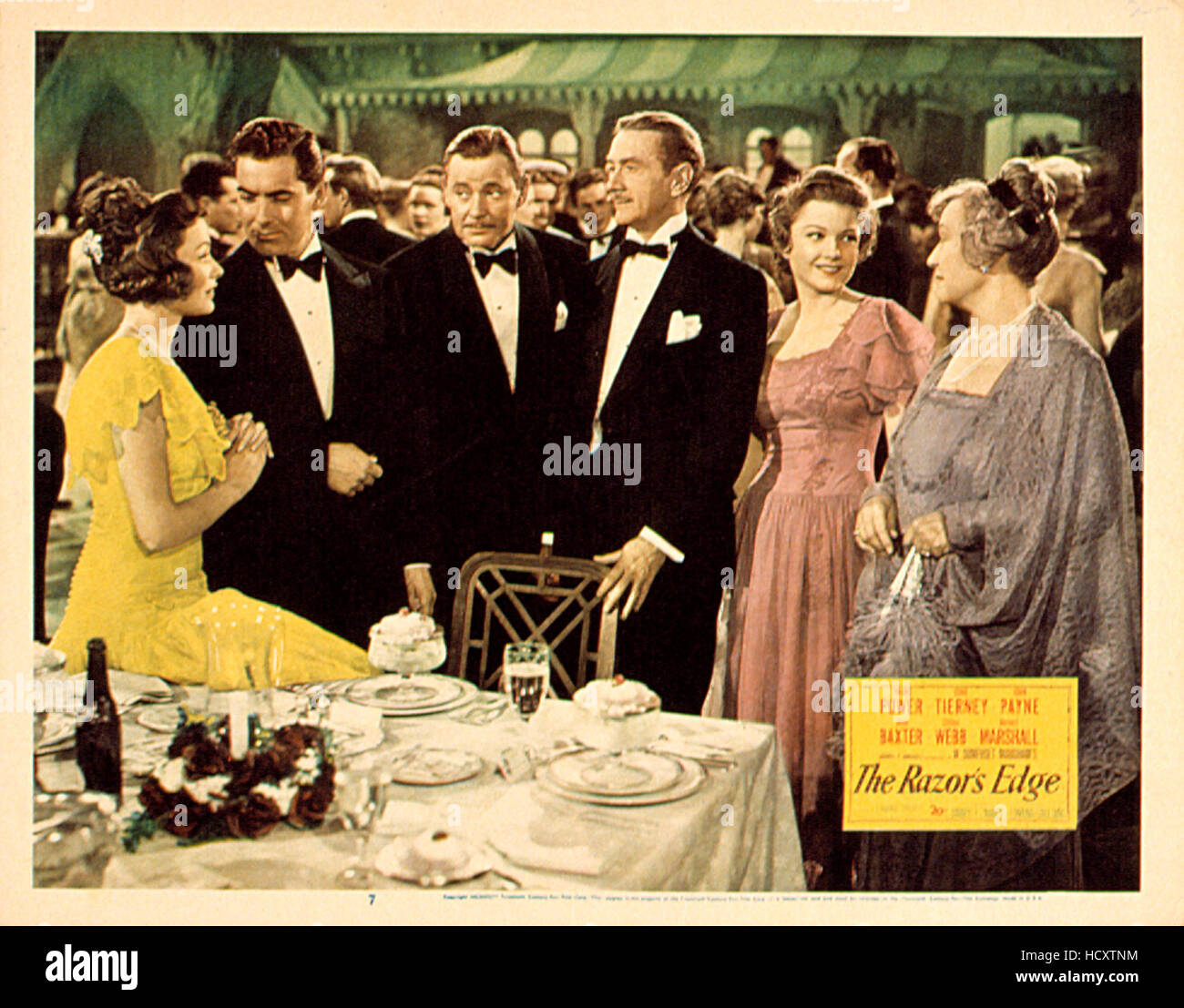 THE RAZOR'S EDGE, Gene Tierney, Tyrone Power, Herbert Marshall, Clifton ...