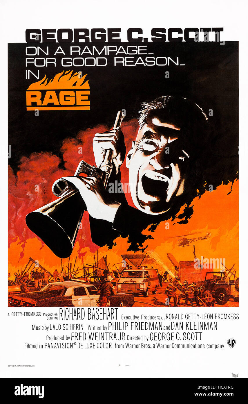 RAGE, US poster art, George C. Scott, 1972 Stock Photo - Alamy