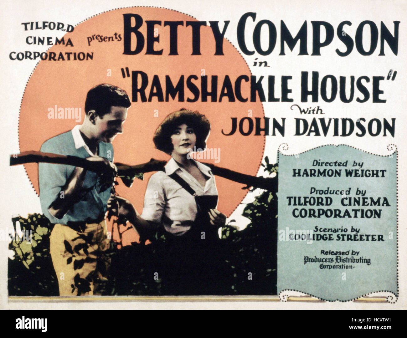 RAMSHACKLE HOUSE, US poster, Betty Compson (right), 1924 Stock Photo ...