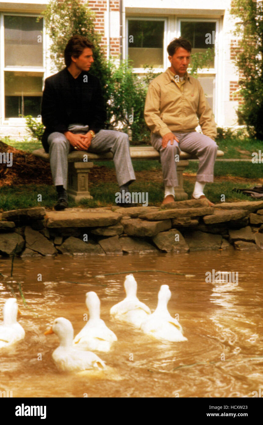 RAIN MAN, Tom Cruise, Dustin Hoffman, 1988 Stock Photo - Alamy