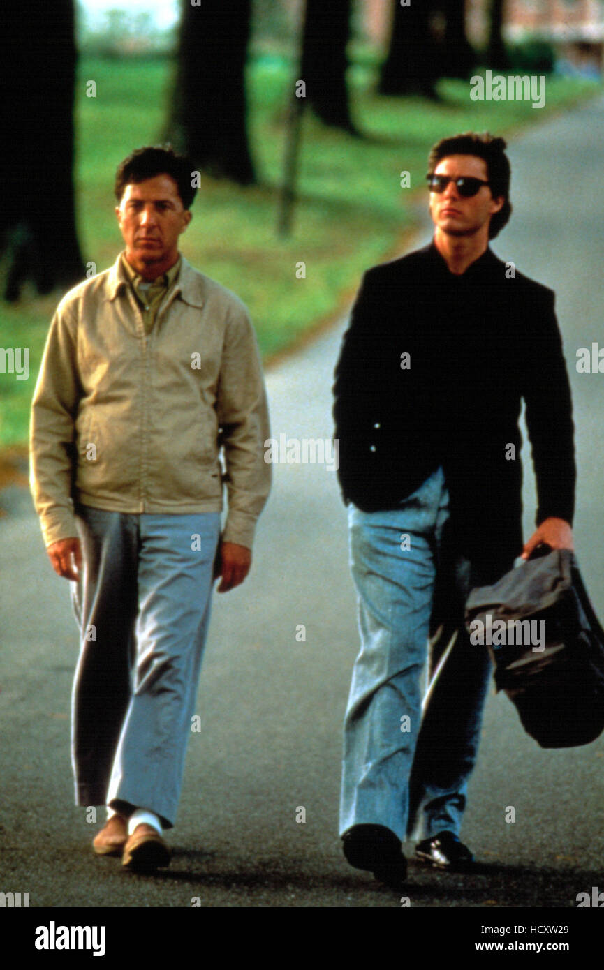 RAIN MAN, Tom Cruise, Dustin Hoffman, 1988 Stock Photo - Alamy