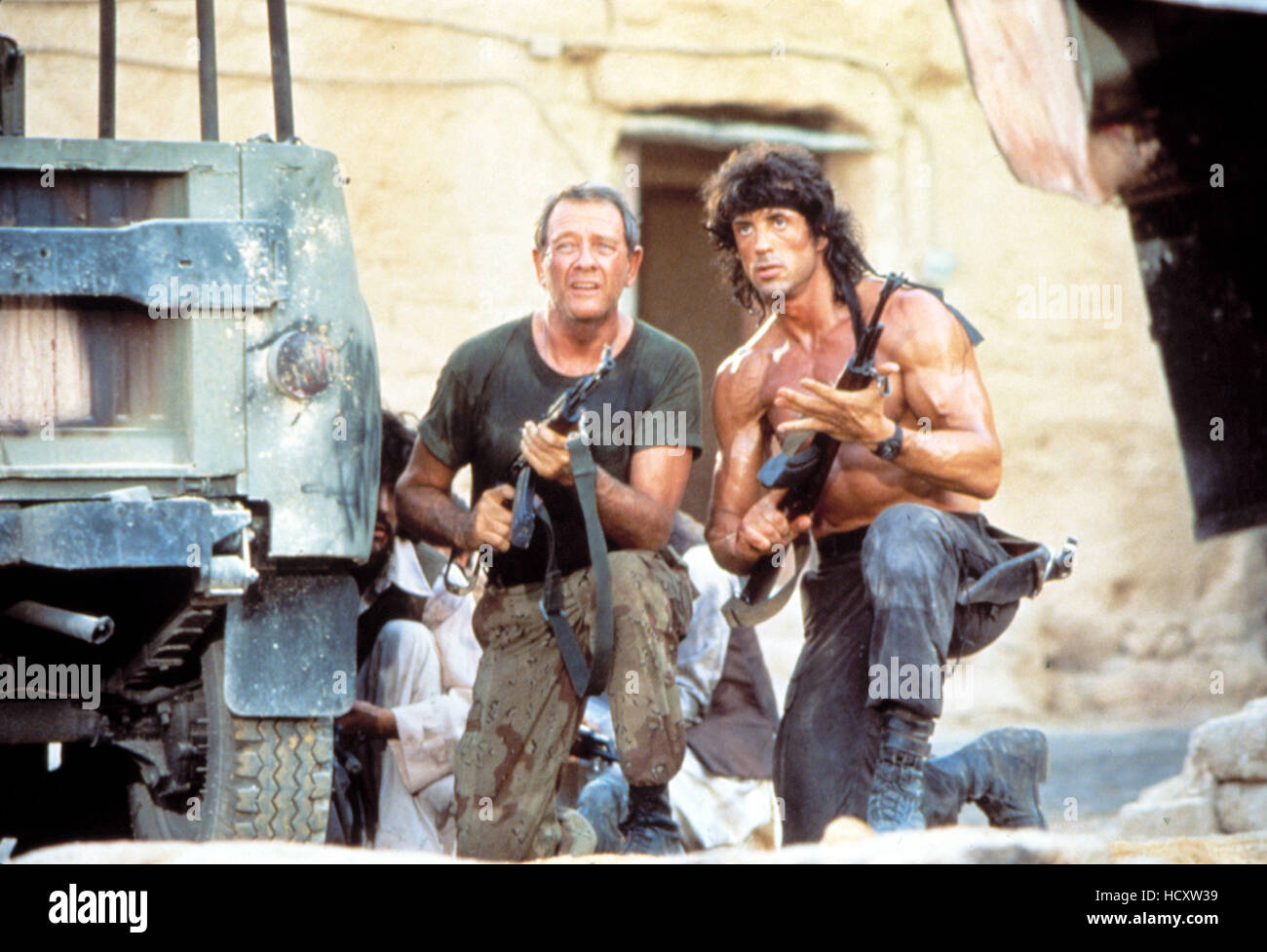 RAMBO: III, Richard Crenna, Sylvester Stallone, 1988 Stock Photo - Alamy