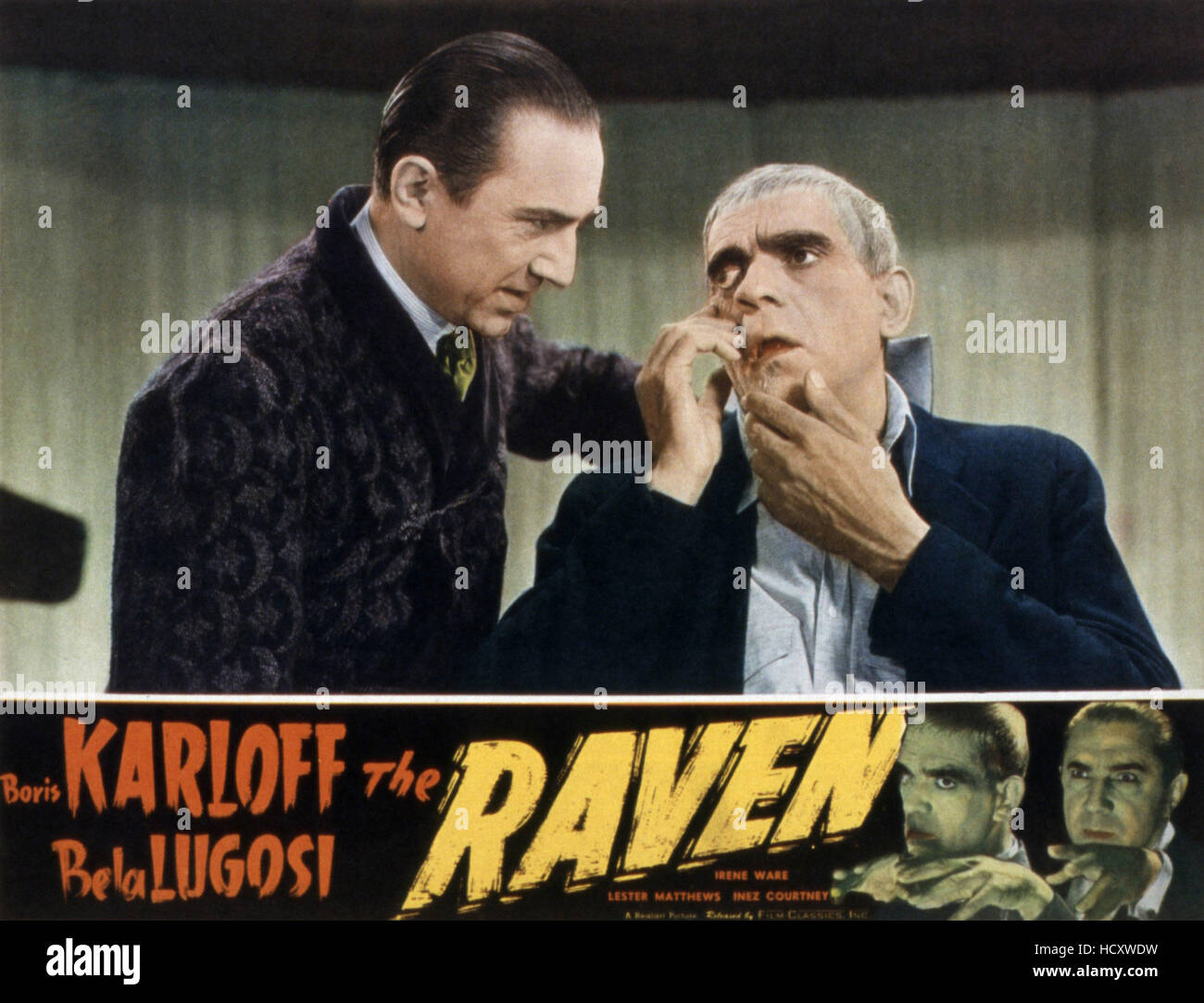 THE RAVEN, Bela Lugosi, Boris Karloff, 1935 Stock Photo - Alamy