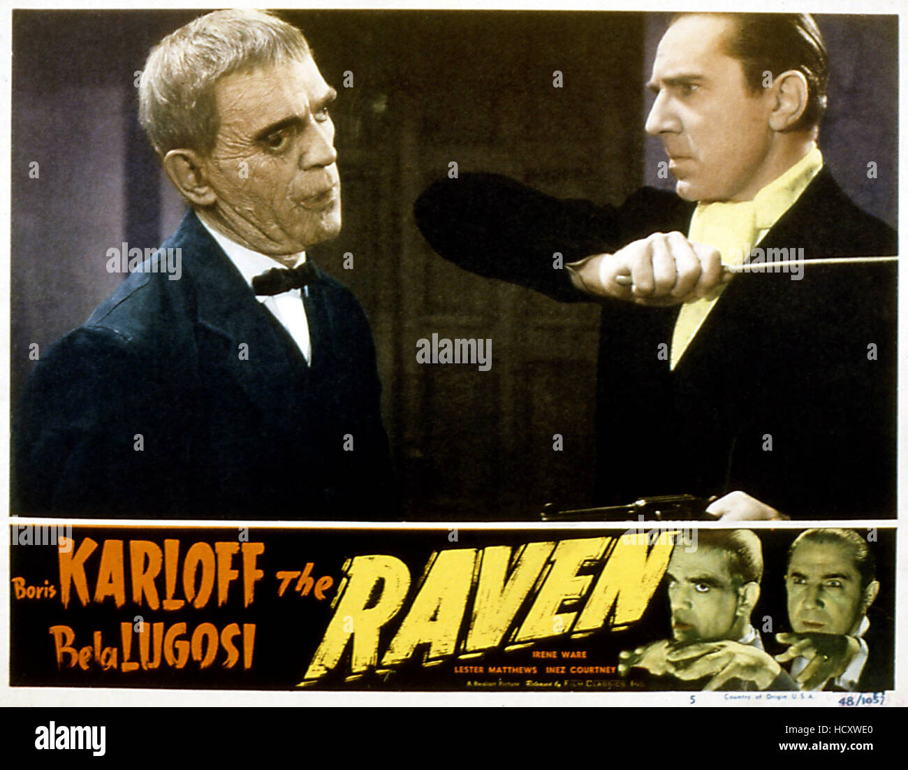 THE RAVEN, from left: Boris Karloff, Bela Lugosi, 1935 Stock Photo - Alamy