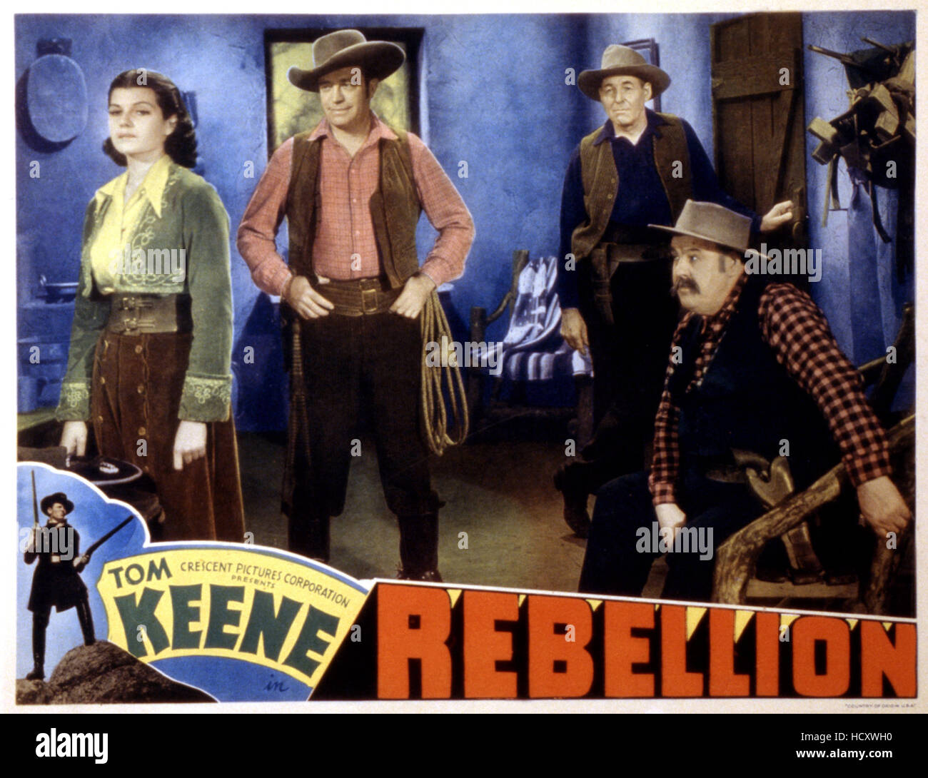 REBELLION, Rita Hayworth, Tom Keene, Robert McKenzie, Gino Corrado ...