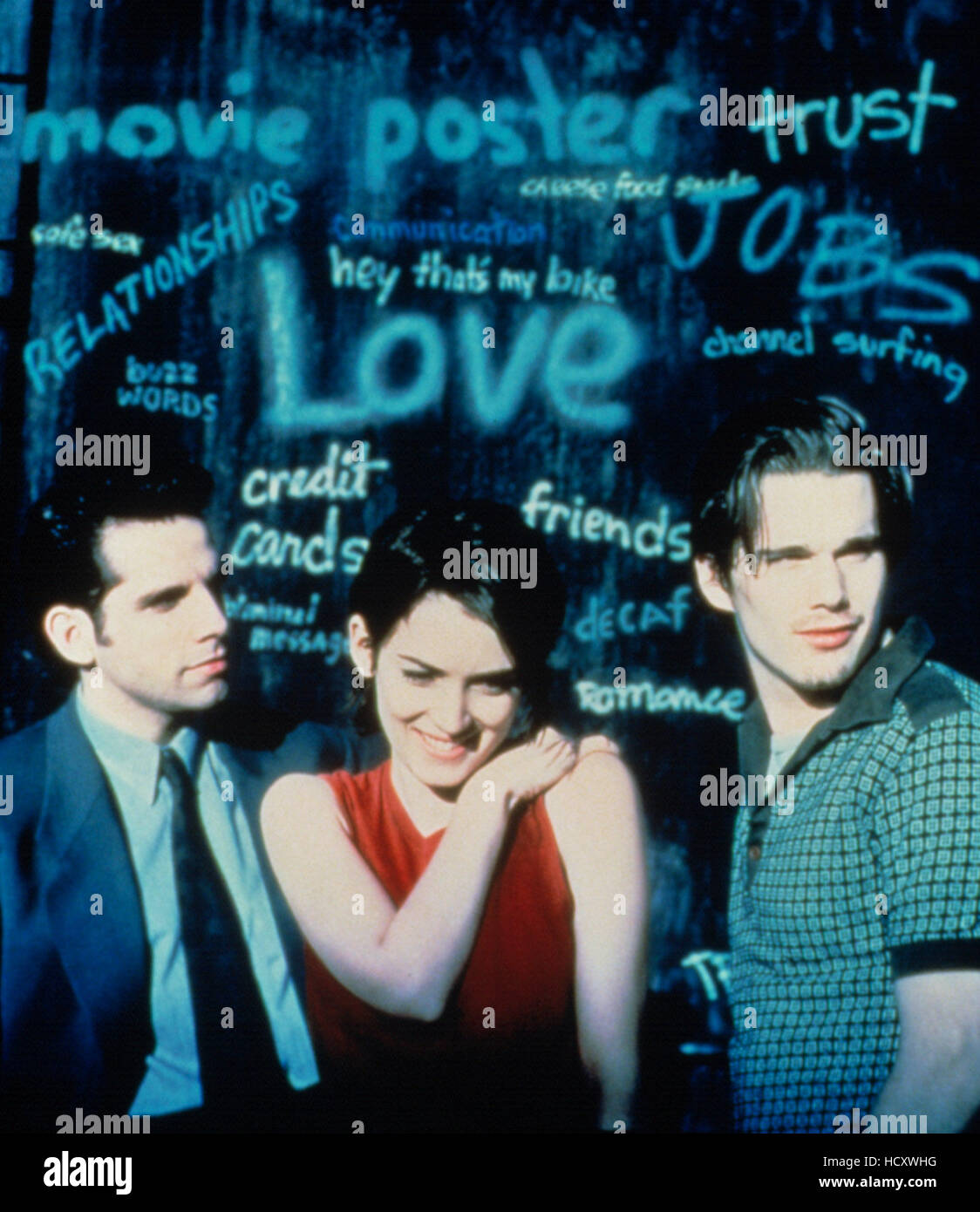 REALITY BITES, Ben Stiller, Winona Ryder, Ethan Hawke, 1994, (c ...