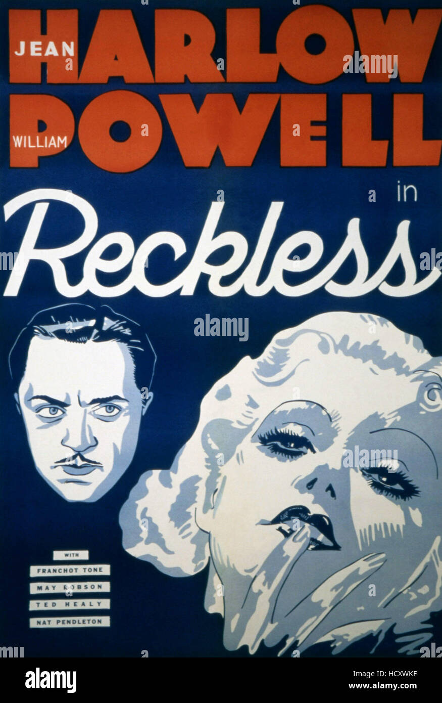 RECKLESS, Jean Harlow, William Powell, 1935 Stock Photo - Alamy