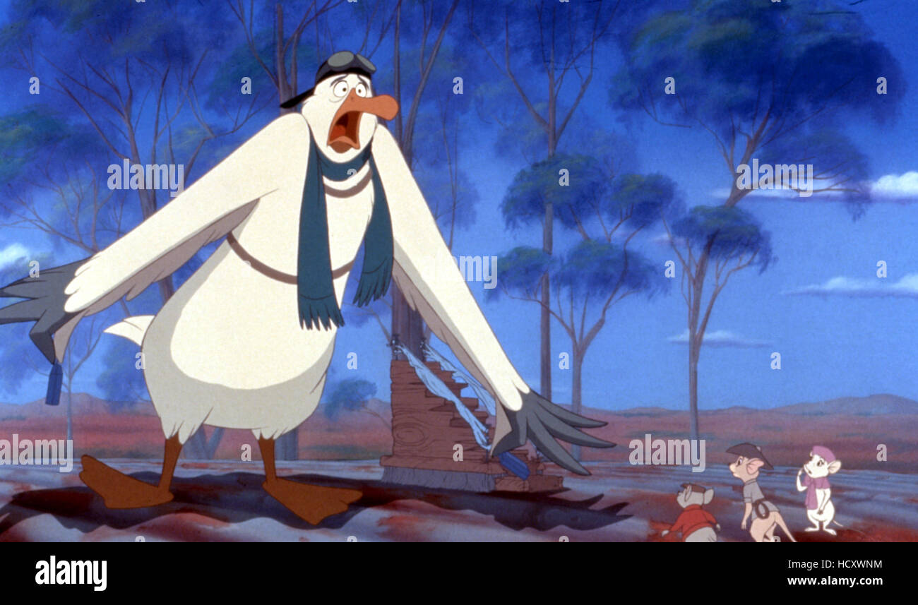 THE RESCUERS DOWN UNDER, Wilbur, Bernard, Jake, Miss Bianca, 1990, (c ...
