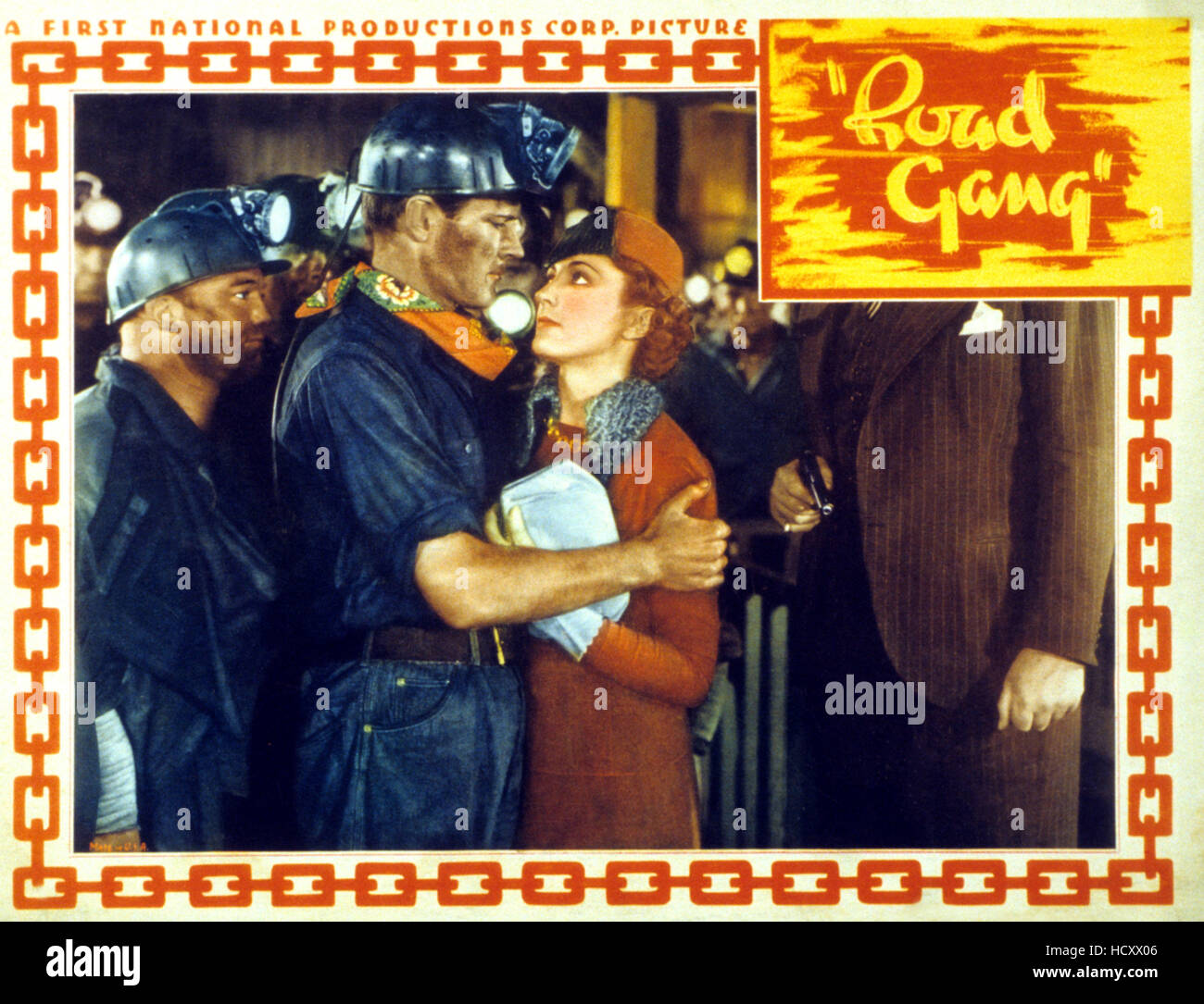 ROAD GANG, l-r: Donald Woods, Kay Linaker on lobbycard, 1936 Stock ...