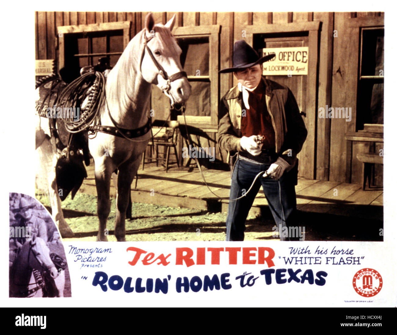 ROLLING HOME TO TEXAS, Tex Ritter, 1940 Stock Photo - Alamy