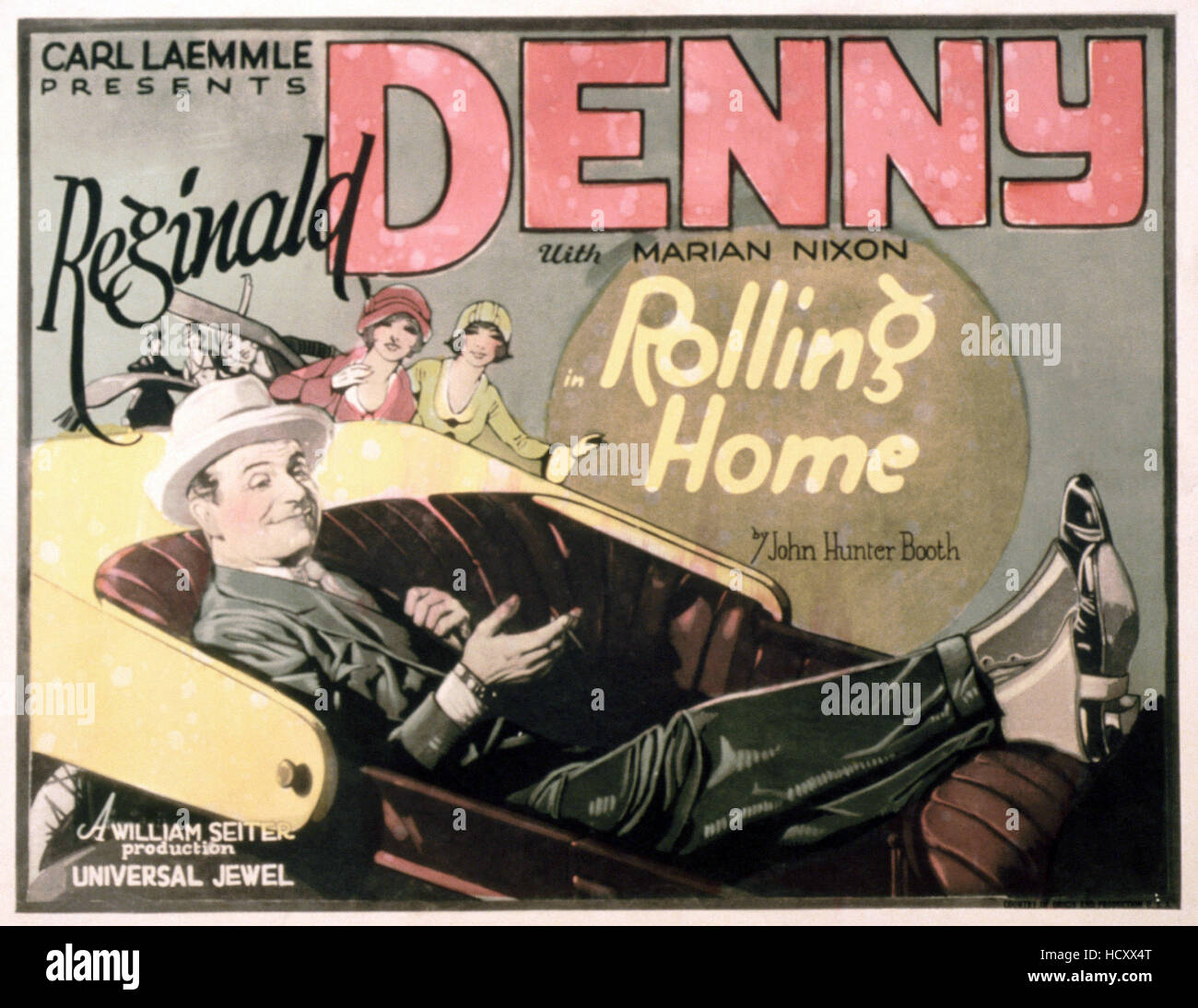 ROLLING HOME, US poster, Reginald Denny, 1926 Stock Photo - Alamy