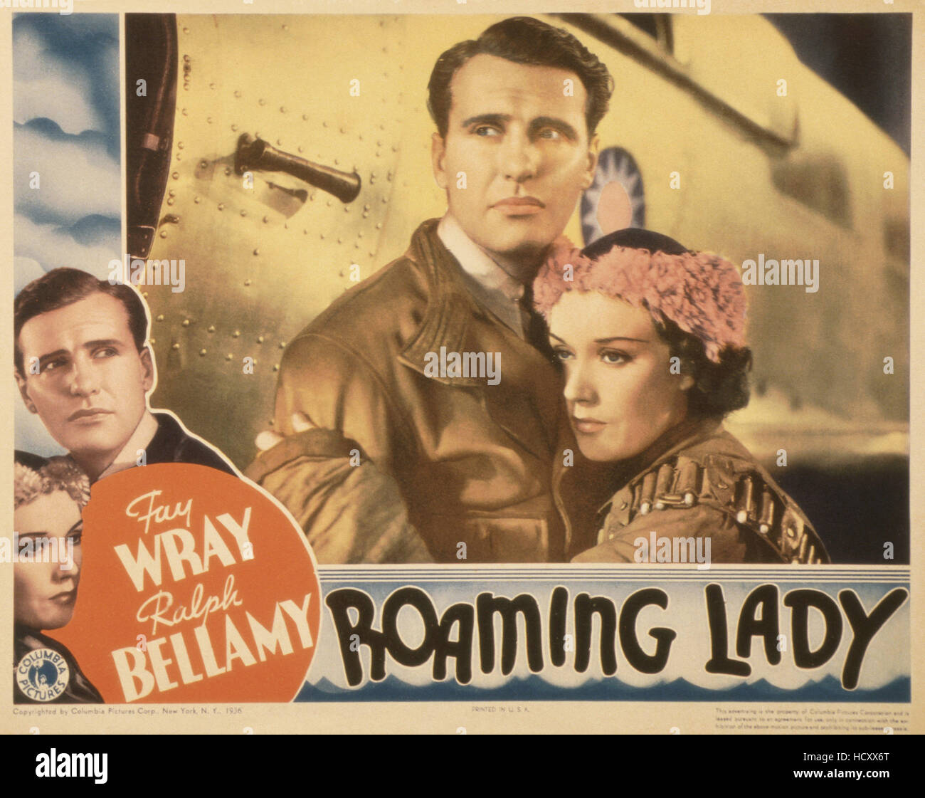 ROAMING LADY, US lobbycard, from left: Ralph Bellamy, Fay Wray, 1936 ...