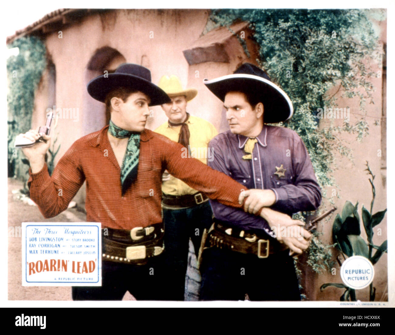 ROARIN' LEAD, Robert Livingston, Max Terhune, Ray Corrigan, 1936 Stock ...