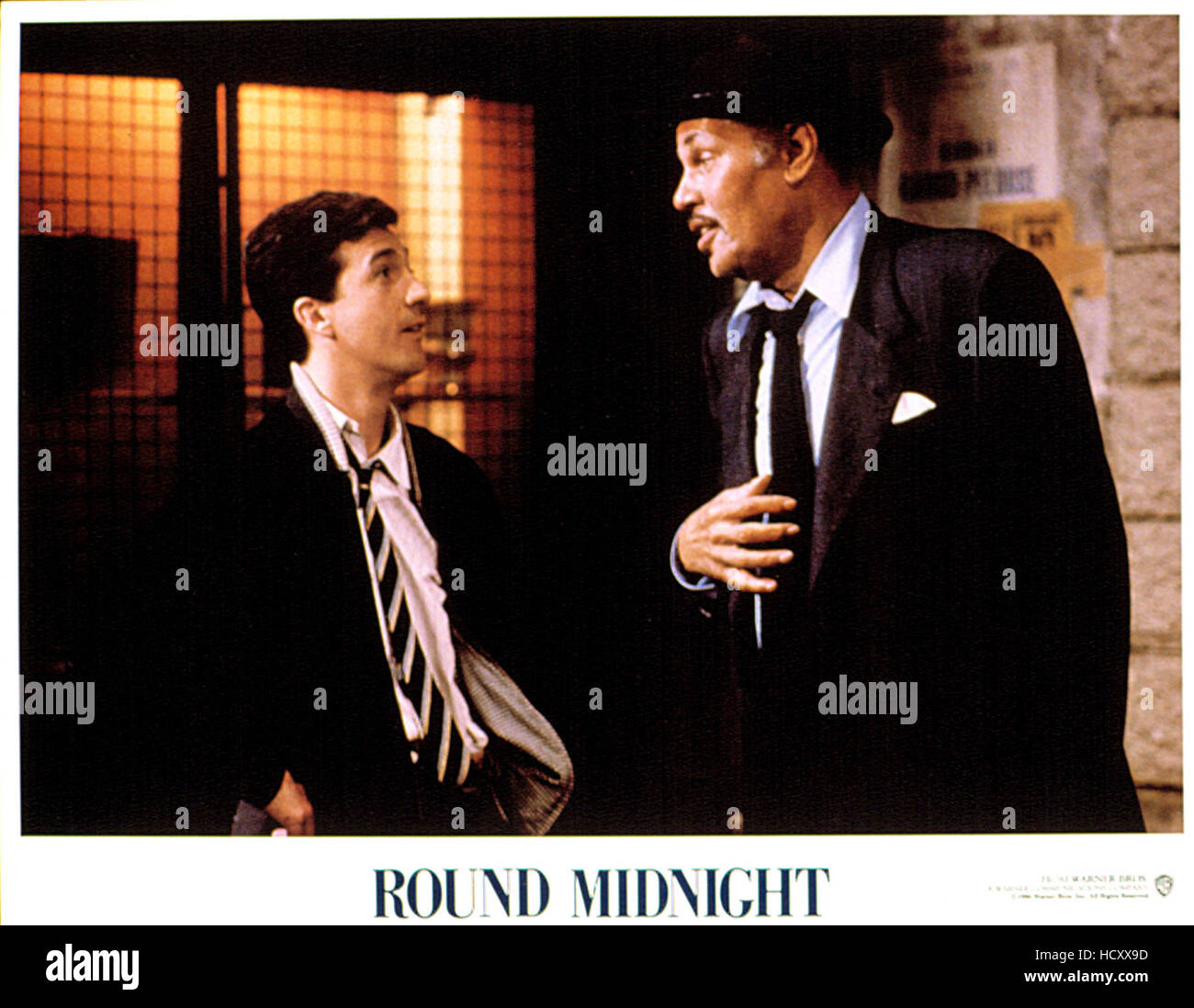 ROUND MIDNIGHT, Francois Cluzet, Dexter Gordon, 1986 Stock Photo - Alamy