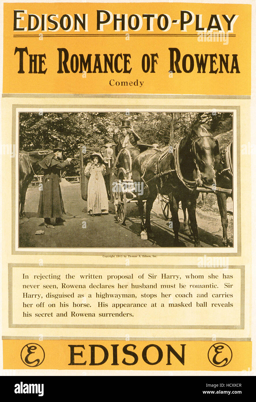 THE ROMANCE OF ROWENA, US poster, from left: Edwin O'Connor, Mary ...