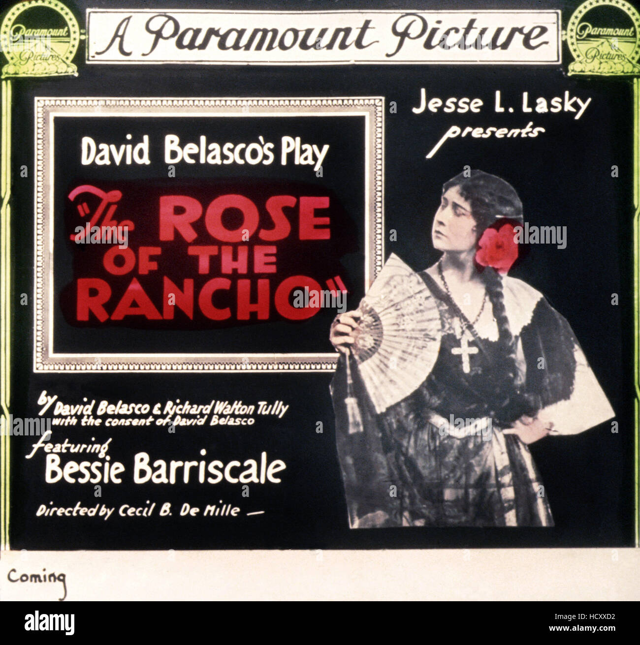 ROSE OF THE RANCHO, US poster Bessie Barriscale, 1914 Stock Photo - Alamy