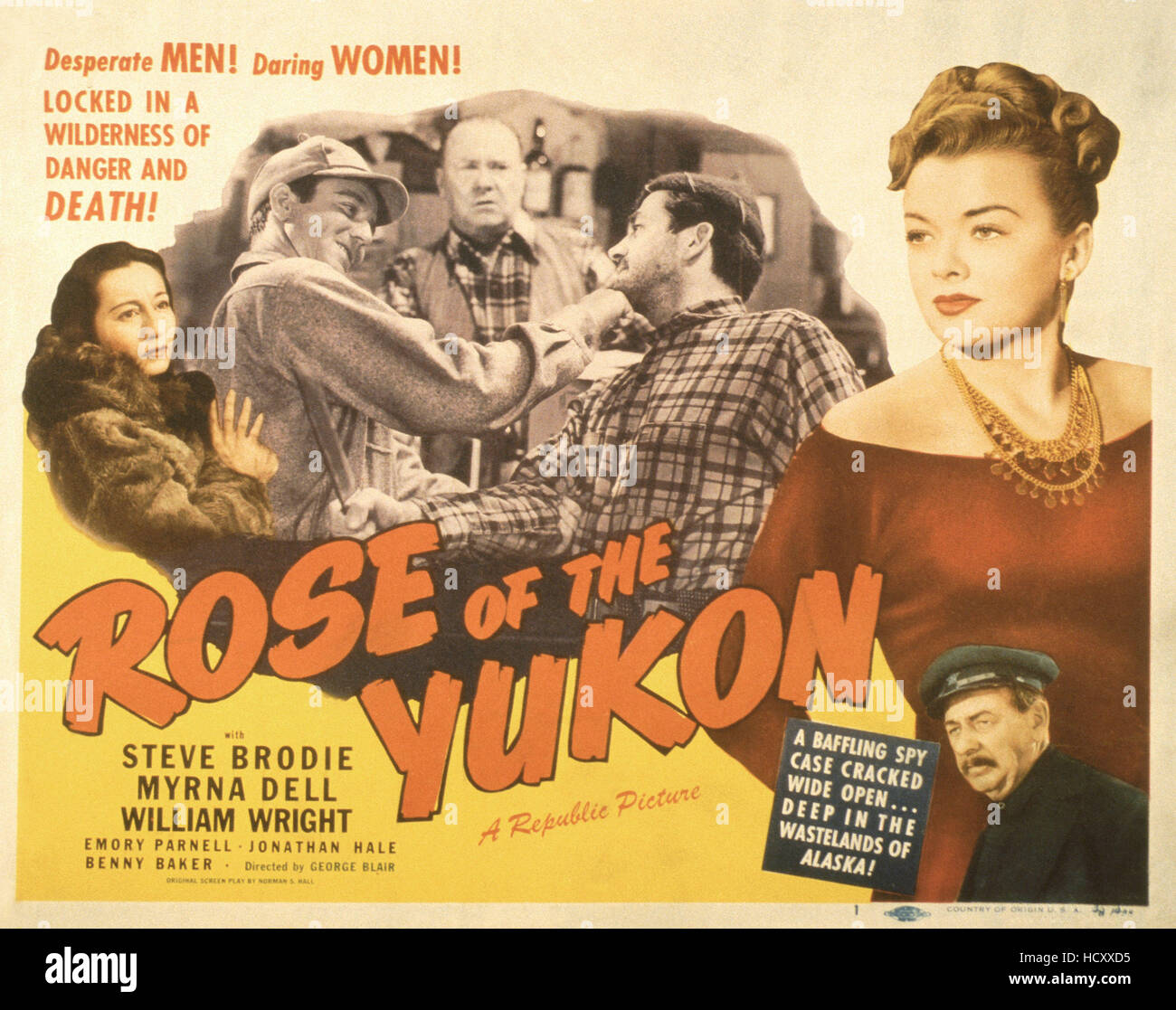 ROSE OF THE YUKON, US poster, from left: Lotus Long, Steve Brodie ...