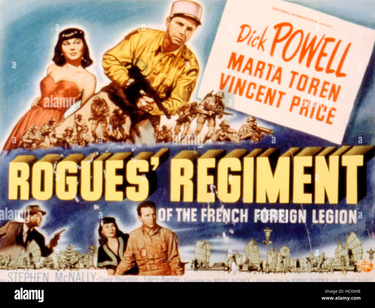 ROGUES' REGIMENT, Marta Toren, Dick Powell, 1948 Stock Photo - Alamy