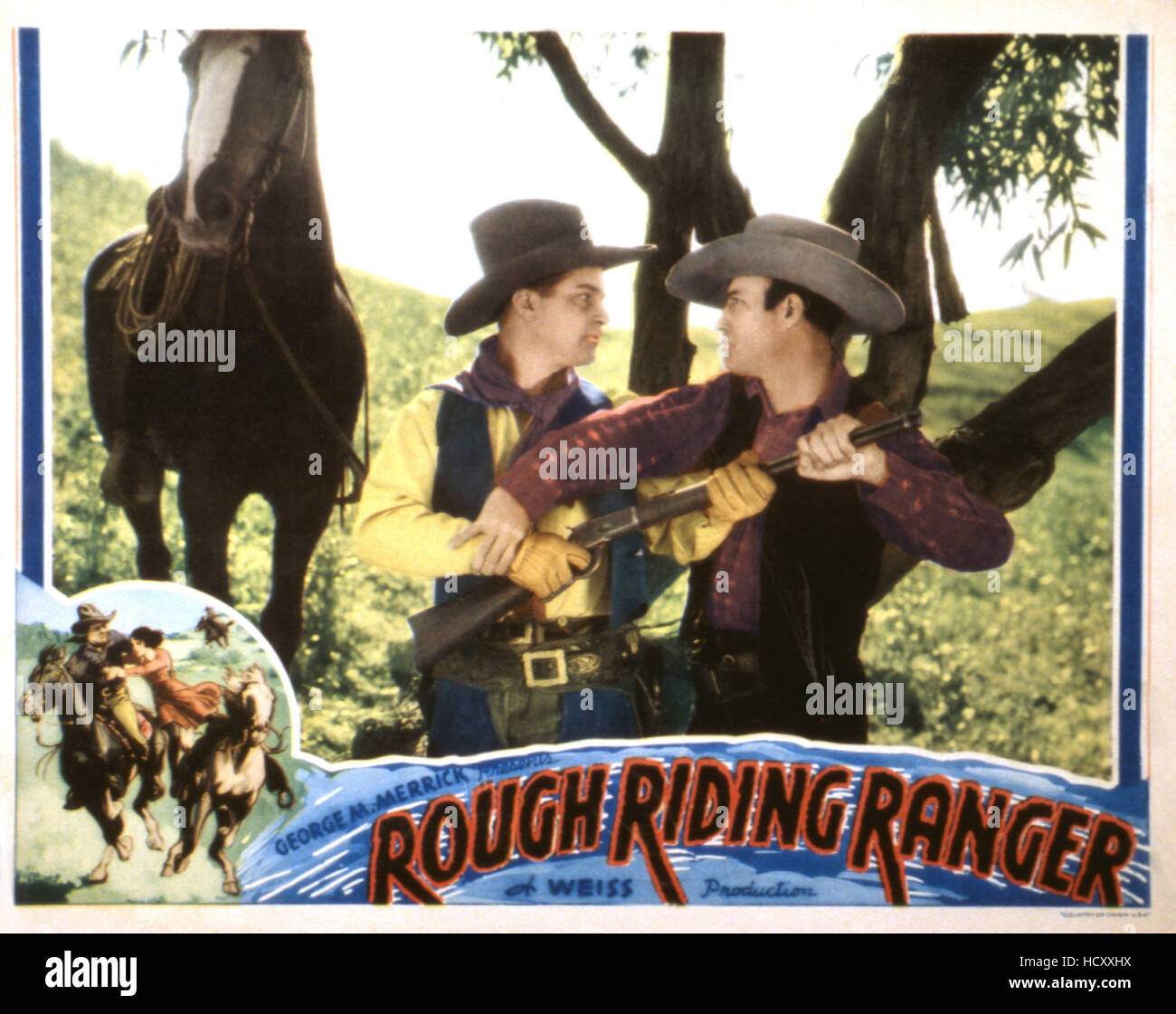 ROUGH RIDING RANGER, Rex Lease, 1935 Stock Photo - Alamy