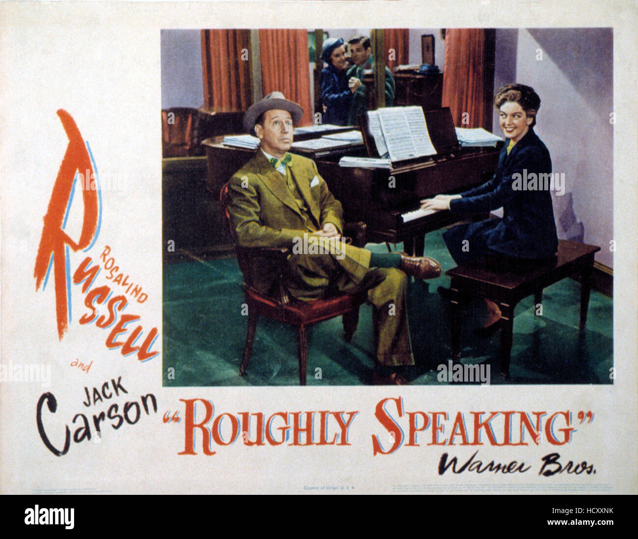 ROUGHLY SPEAKING, Irving Bacon, Rosalind Russell, 1945 Stock Photo - Alamy