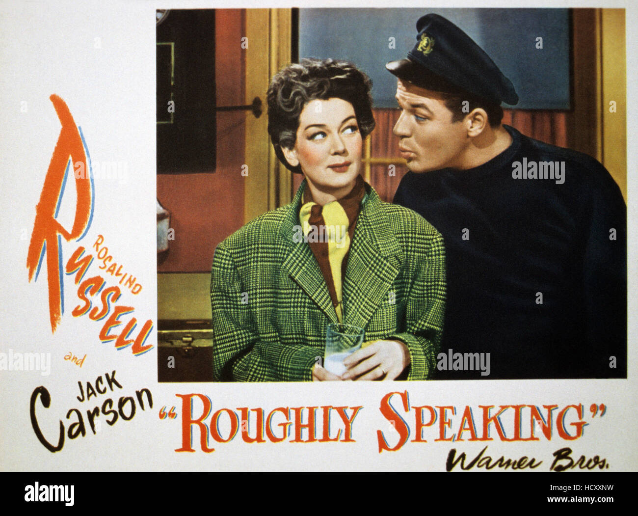 ROUGHLY SPEAKING, from left: Rosalind Russell, Jack Carson, 1945 Stock Photo - Alamy