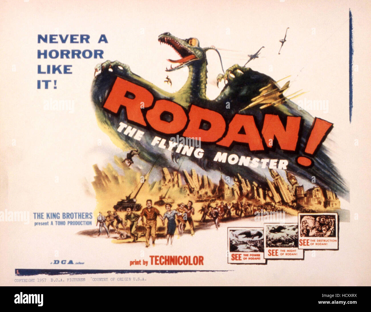 RODAN, (aka RODAN THE FLYING MONSTER, aka SORA NO DAIKAIJU RADON), 1956 ...