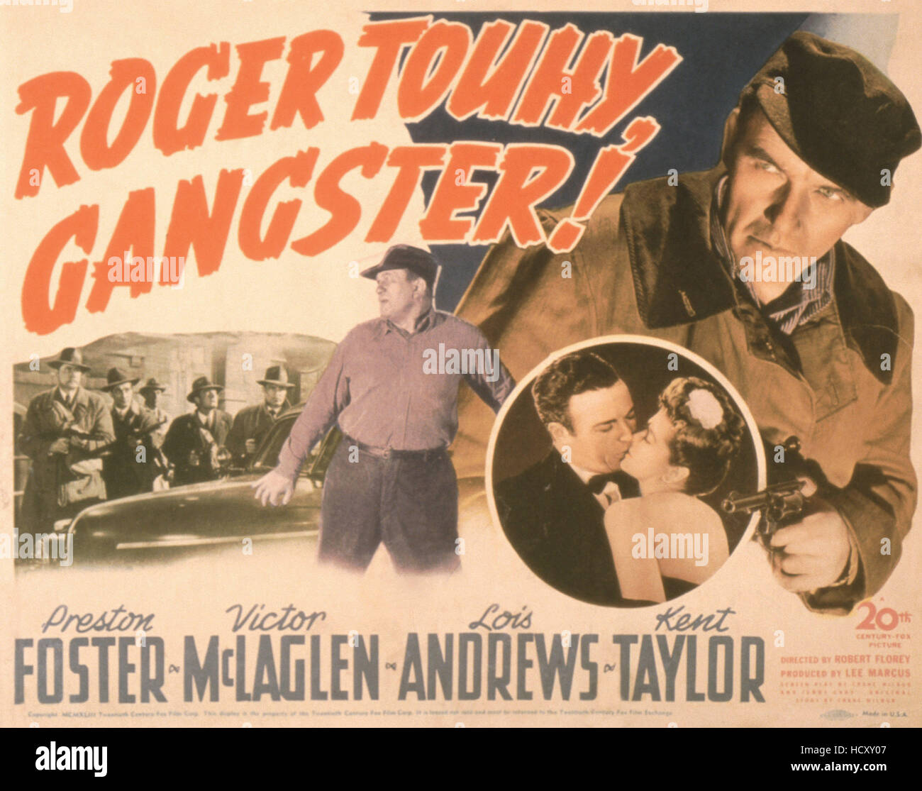 ROGER TOUHY, GANGSTER, US poster, Victor McLaglen (facing left ...