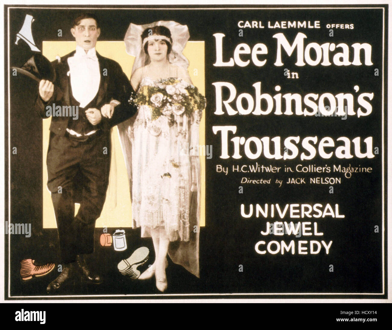 ROBINSON'S TROUSSEAU, US poster, Lee Moran (left), 1921 Stock Photo - Alamy