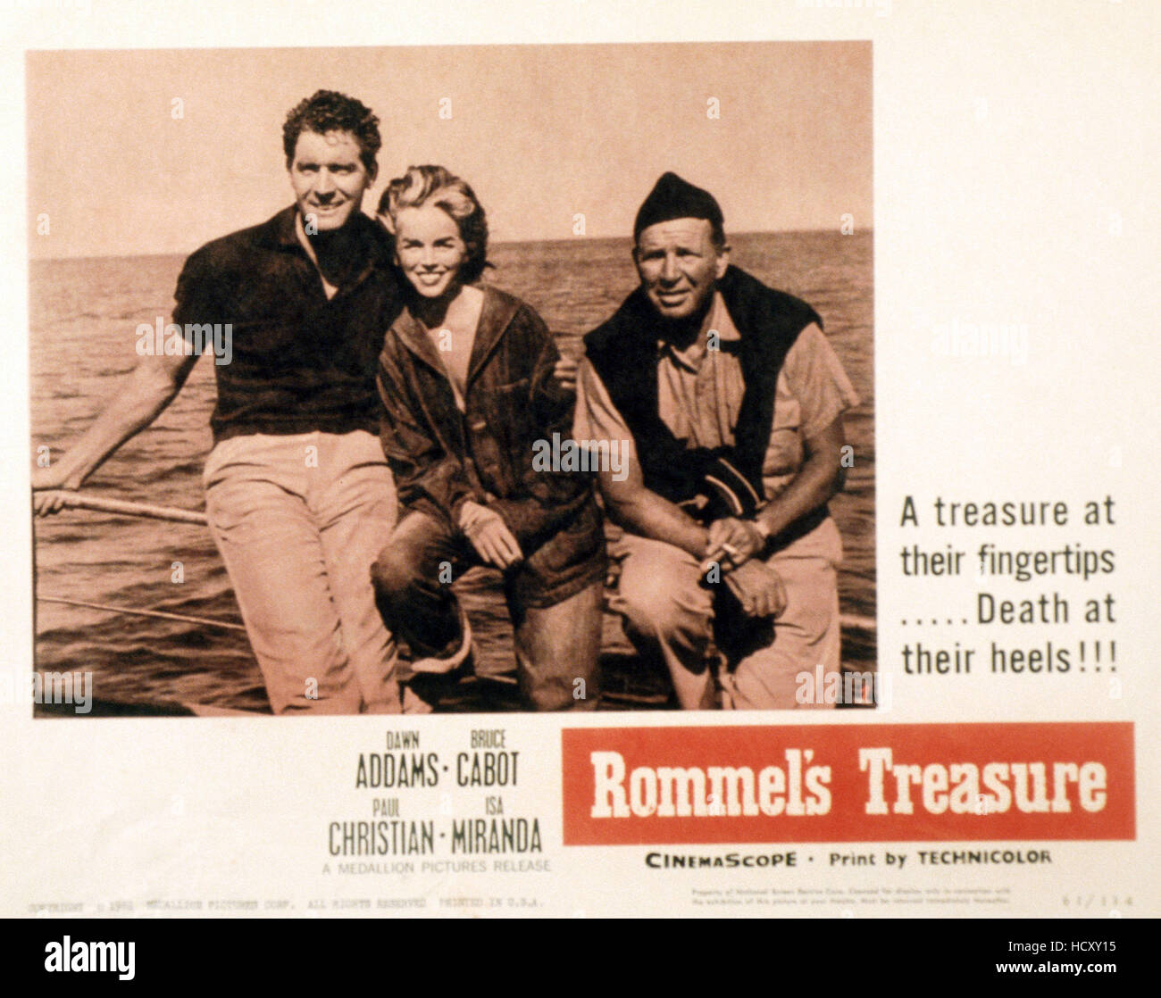 ROMMEL'S TREASURE, (aka IL TESORO DI ROMMEL), US poster, from left ...