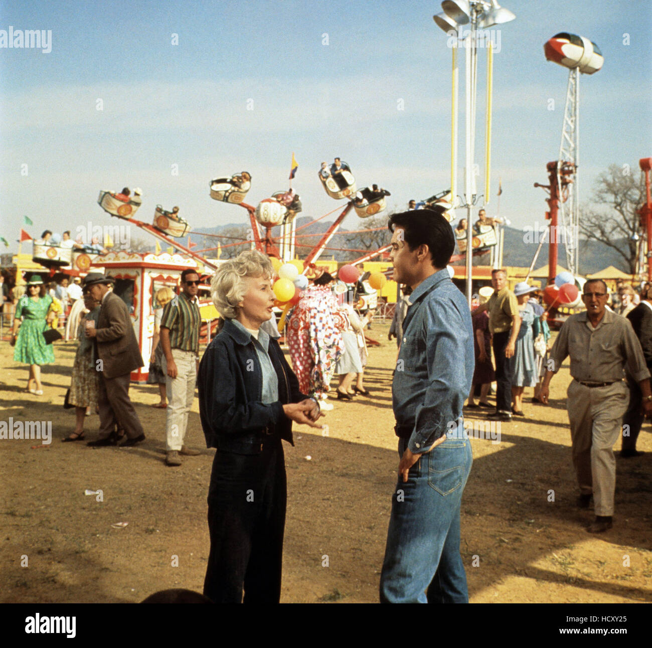 ROUSTABOUT, from left: Barbara Stanwyck, Elvis Presley, 1964 Stock ...