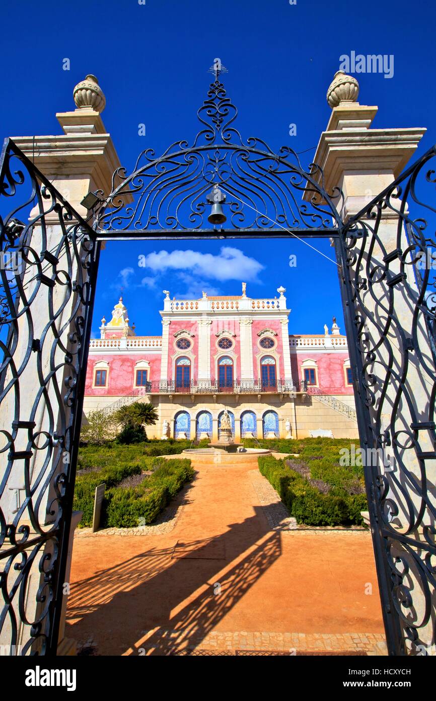 Palace of Estoi, Estoi, Eastern Algarve, Algarve, Portugal Stock Photo ...