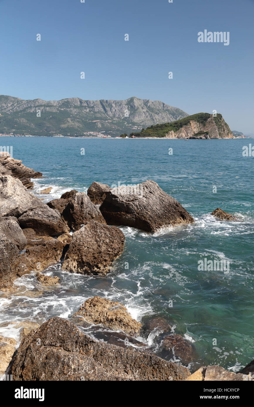 The coastline of the Adriatic. Views of the beaches of the Adriatic sea ...